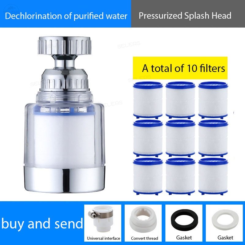 Extended Mouth Universal Filter Household Kitchen Waterproof Rotating ...