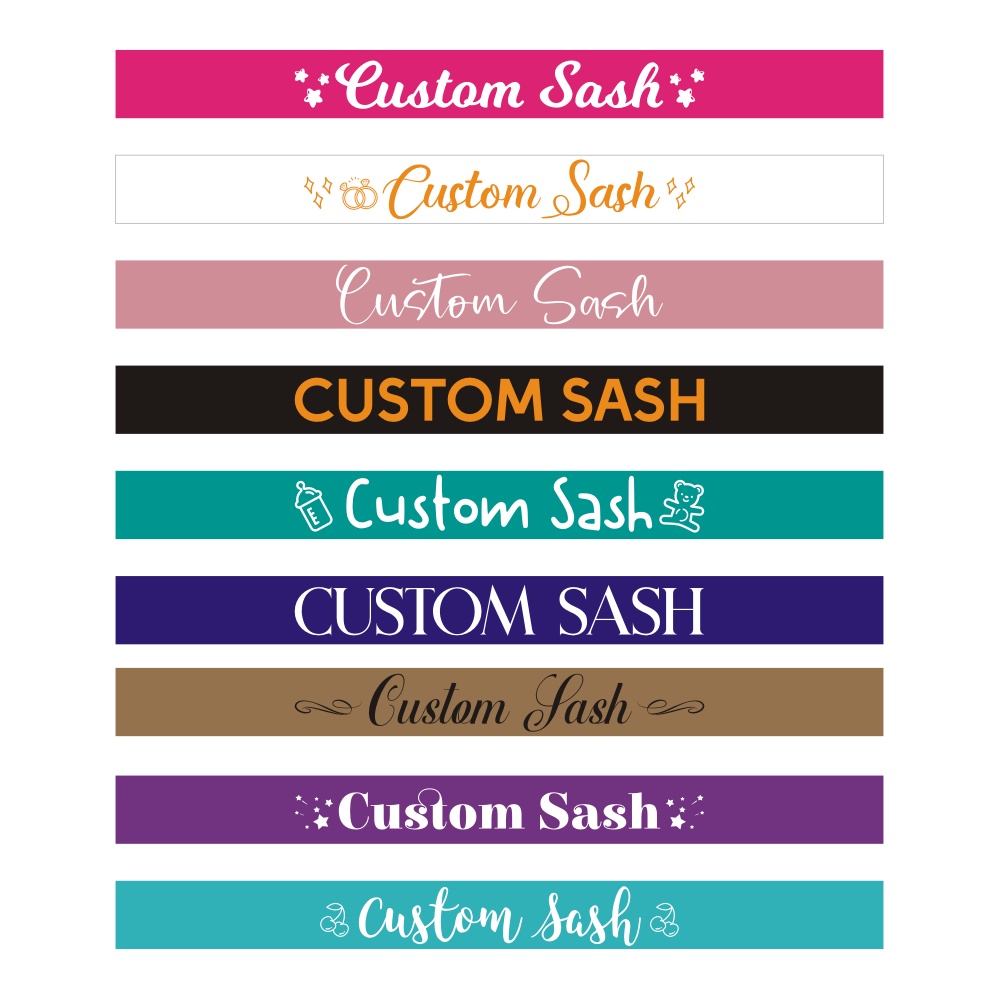Custom Sash Personalized Design Your Own Sash for Birthday/Anniversary ...