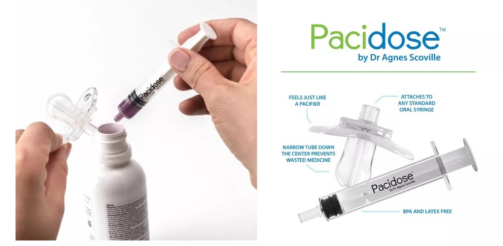 Dr Brown's Pacidose Liquid Medicine Dispenser Combo Pack (2 Pacifiers ...