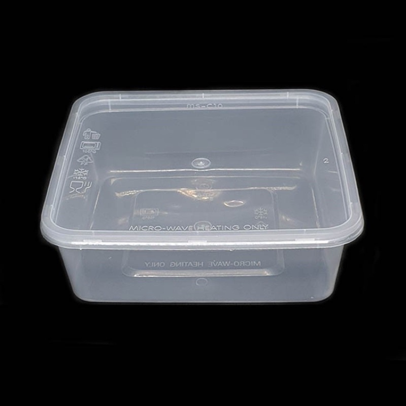SQ1 Disposable Square Plastic Container with lid / Food Container ...