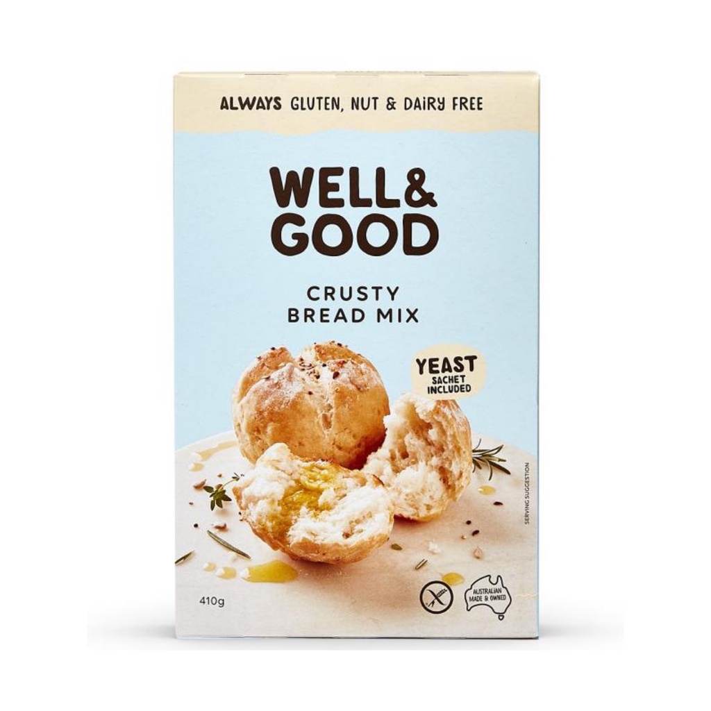 Well and Good Crusty Bread mix + Sachet Yeast 410g [Australia] | Shopee ...