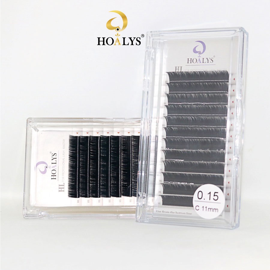 Volume HL Hoalys Eyelashes (EL-015), Long and Dark Black Eyelashes ...