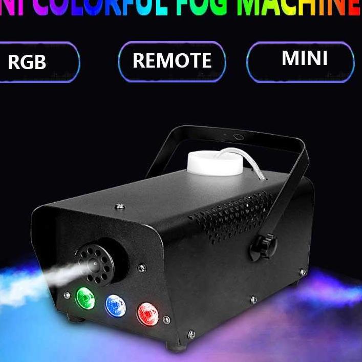 MESIN Stage Fogger System Stage Machine Ejector RGB LED/ Portable Stage ...