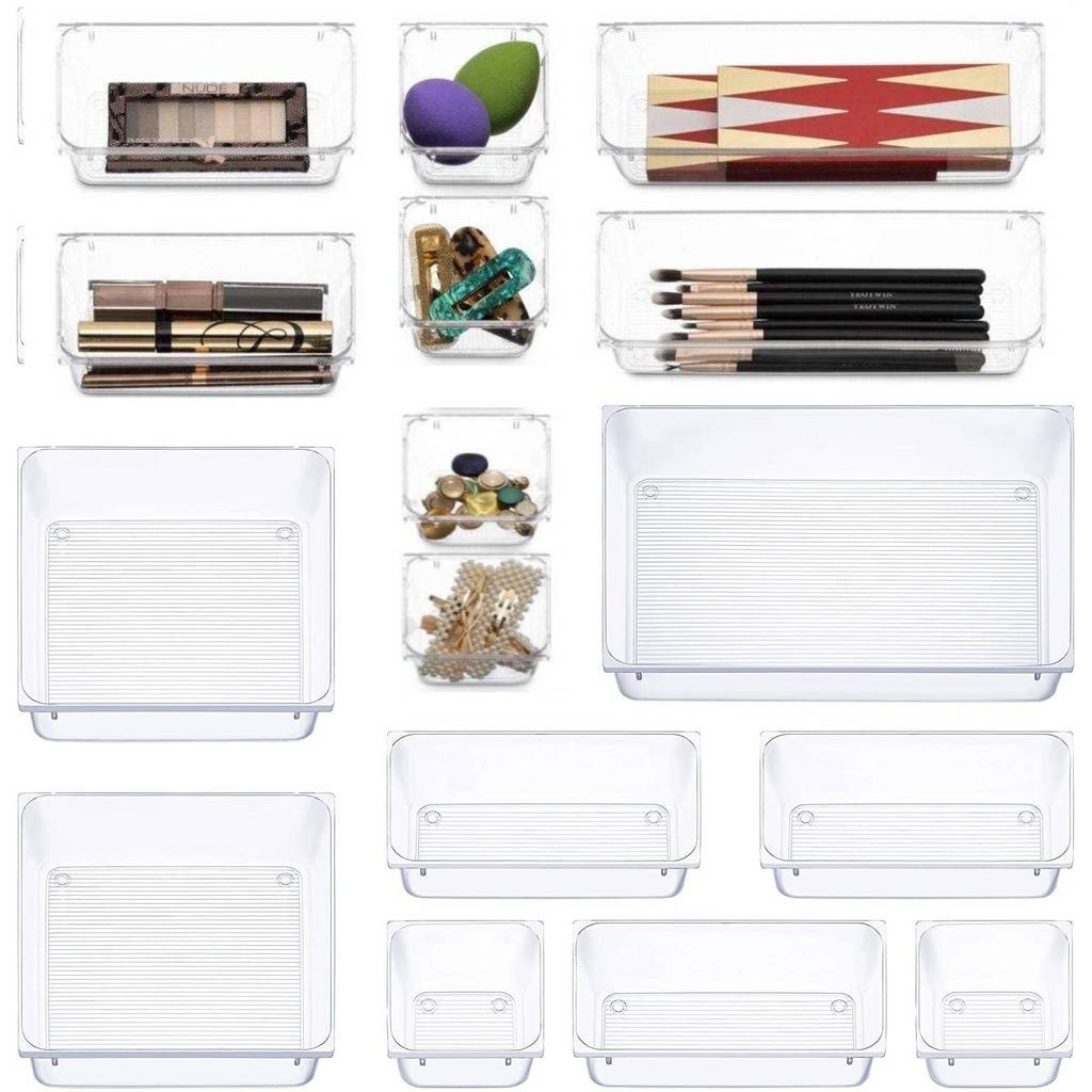 Drawer Organizer Set Dresser Desk Drawer Dividers Bathroom Vanity ...