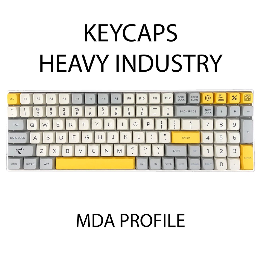 Keycaps HEAVY INDUSTRY MDA PROFILE Sublime MECHANICAL KEYBOARD | Shopee ...