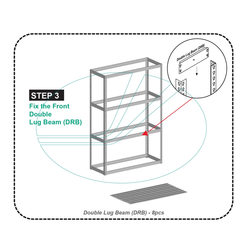 Original MYSTAR Boltless Rack for Bomb Shelter and Storeroom (Removable ...