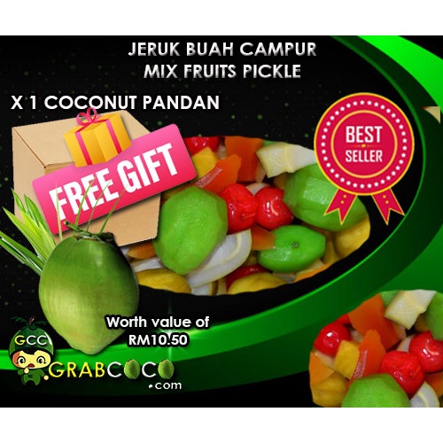 Jeruk Campur (1KG) | Mix Fruits Pickle (1KG) | Shopee Singapore