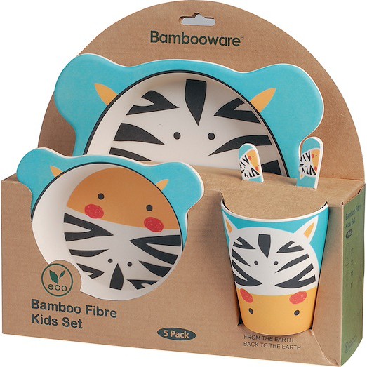 ecoWARE Bamboo Fiber Kidsware 5pcs | Shopee Singapore