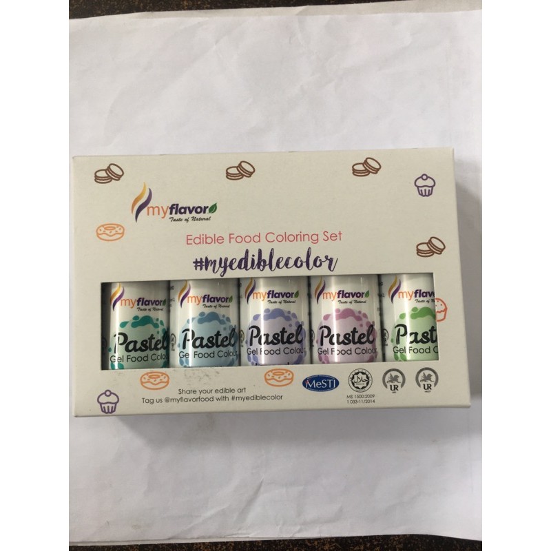 Myflavor / my flavor pastel gel food colouring colour sunny dreams ...