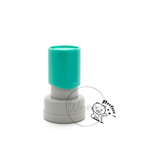 CARTOON Pre-Inked Stamp|Flash Stamp|Round Stamp|24mm | Shopee Singapore