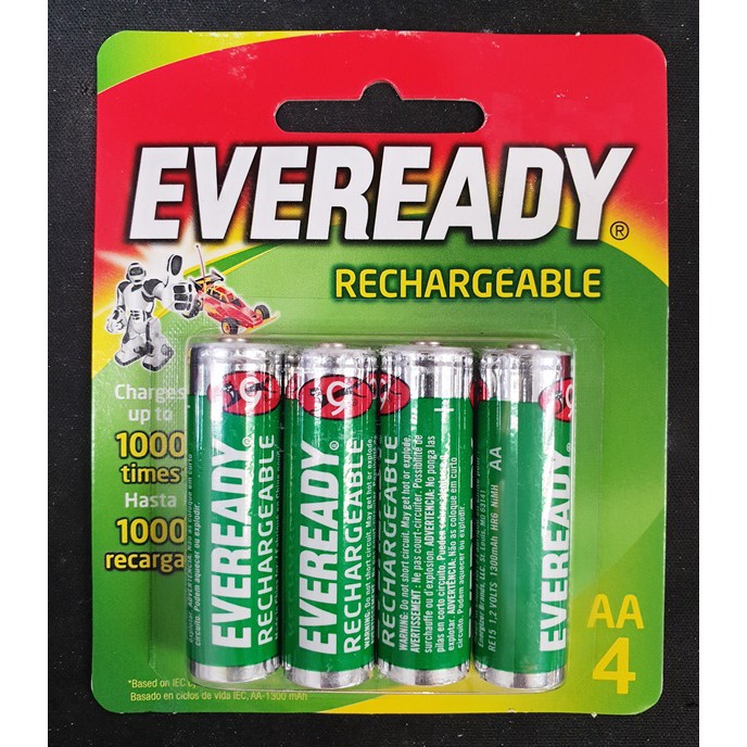 Eveready rechargeable battery store