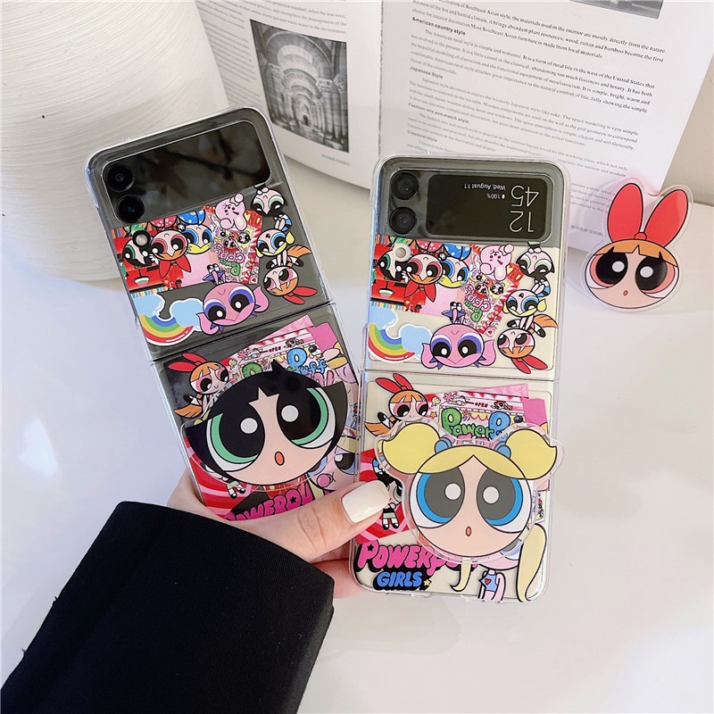 Samsung Galaxy Z Flip 3 4 Case Cute Cartoon The Powerpuff Girls ...
