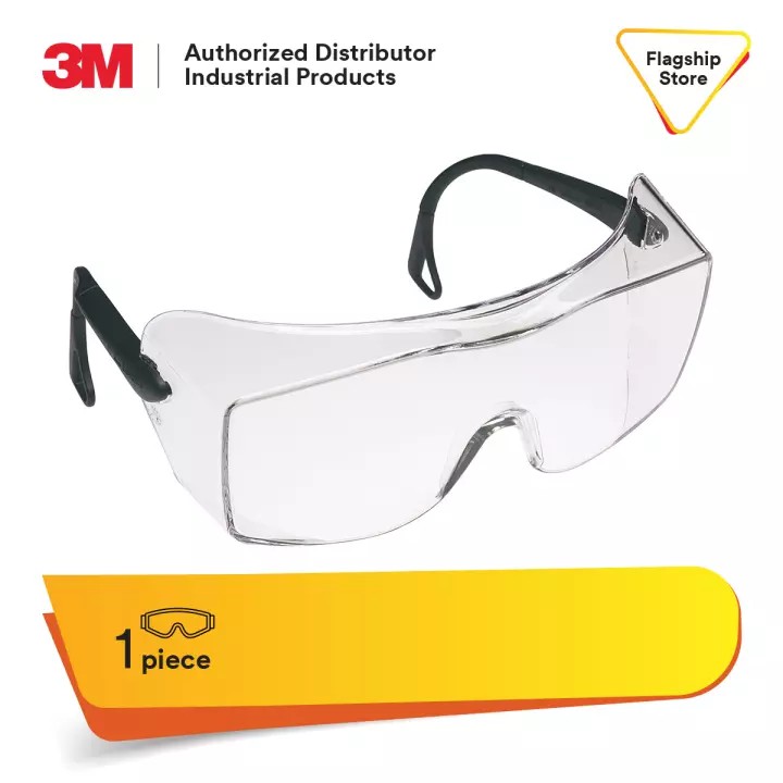 3M™ OX™ Protective Eyewear 2000, 12166, Clear Anti-Fog Lens, Black ...