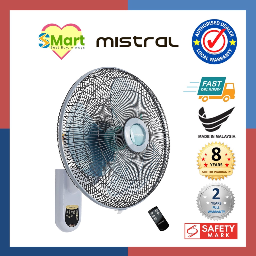 Mistral 16" Wall Fan with Remote Control [MWF1608R] | Shopee Singapore