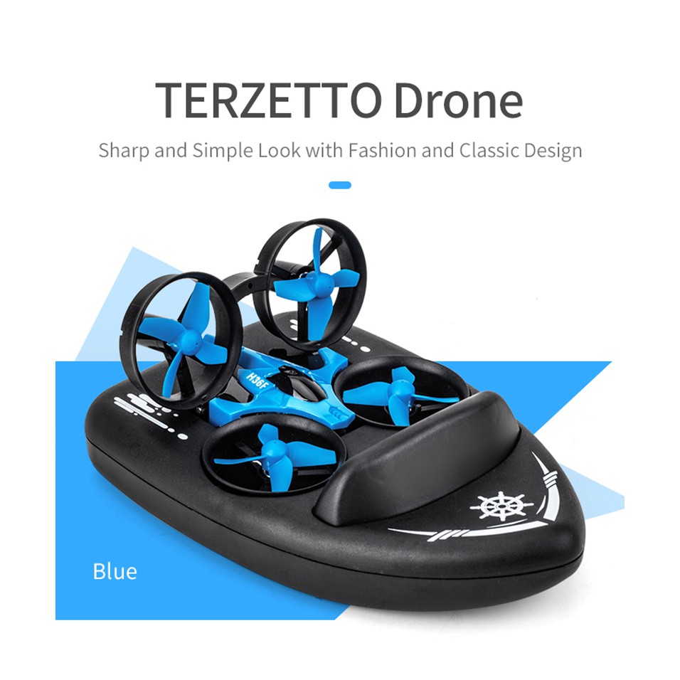 JJRC H36F 2-in-1 RC Drone & Hovercraft-4CH Remote Control, Headless ...