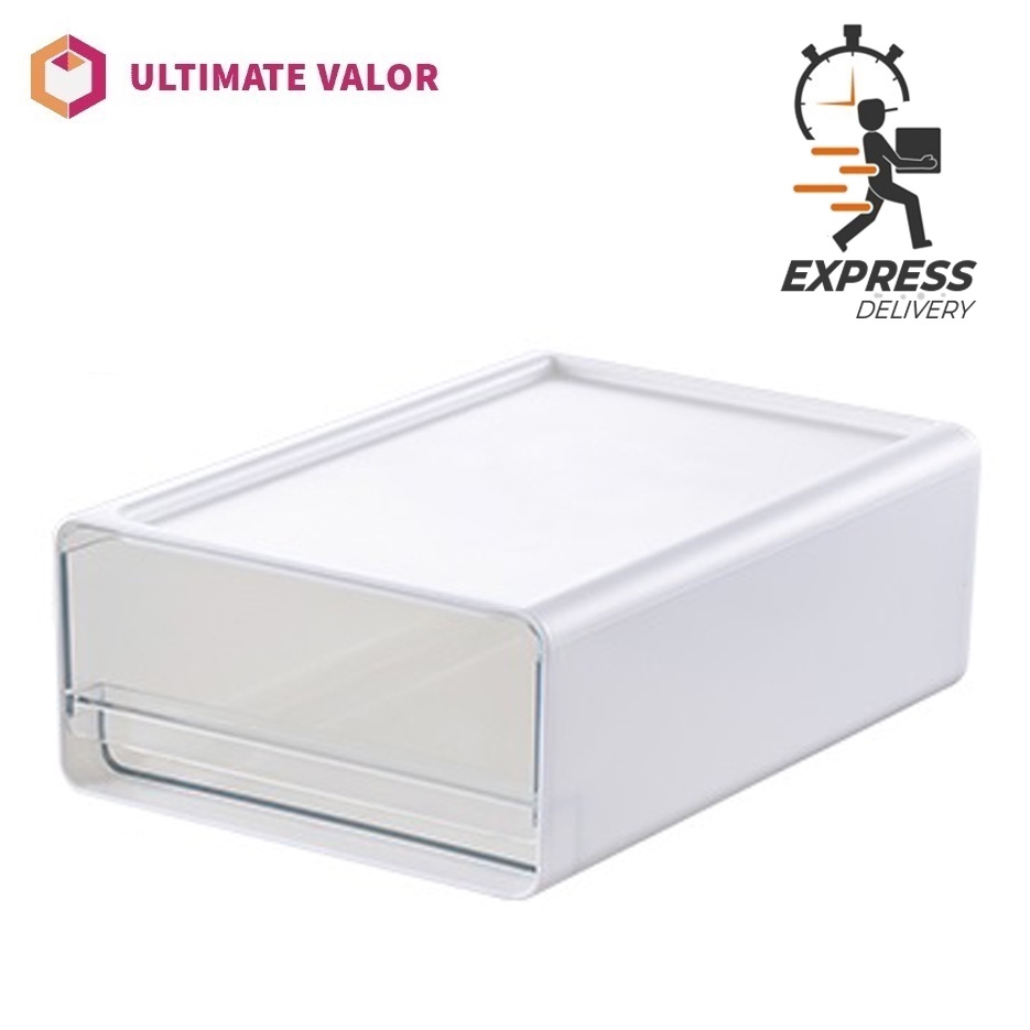 [SG SELLER] Stackable table drawer Storage Box Office Desk Top ...