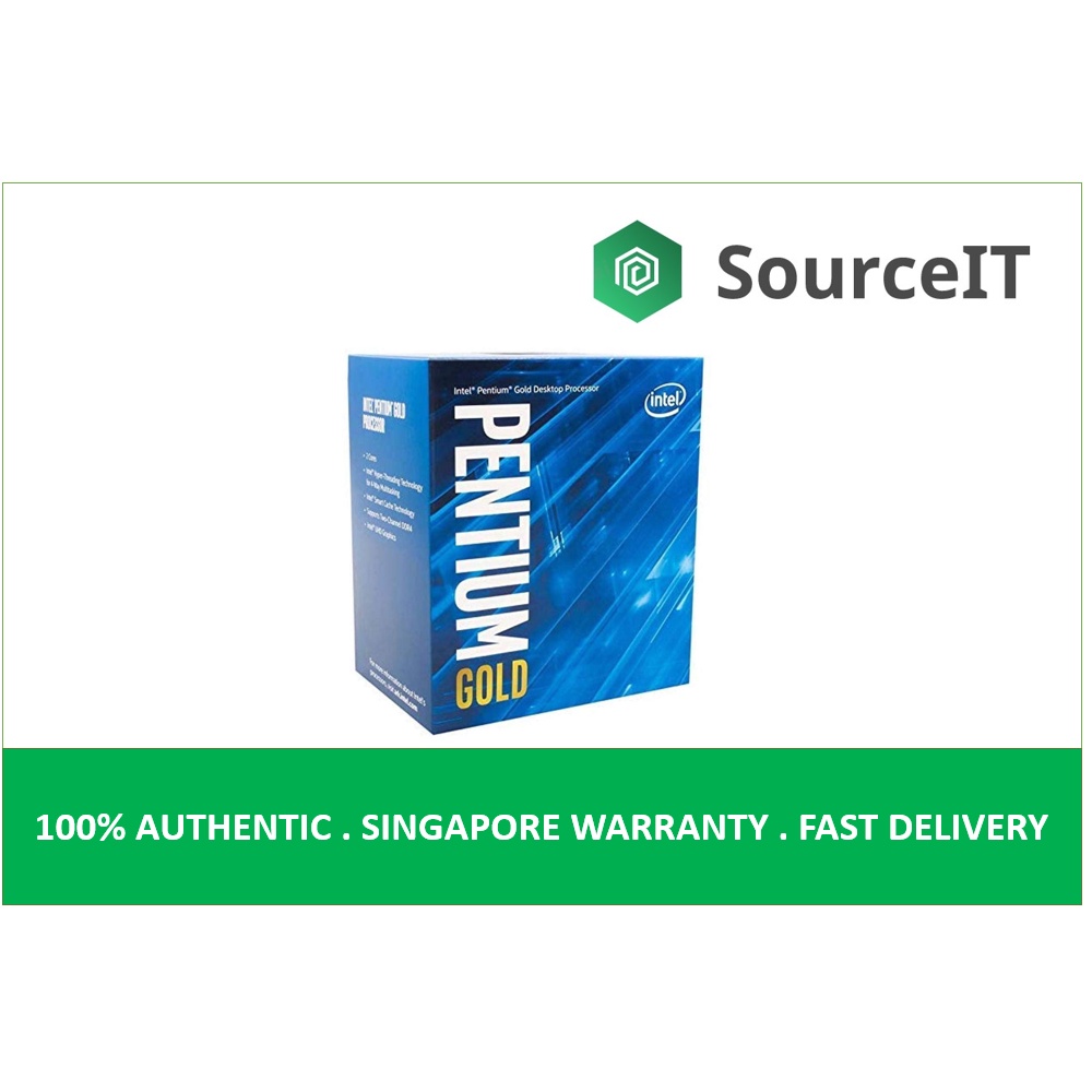 Intel Pentium Gold G6400 Pentium Gold Comet Lake Dual-Core 4.0 GHz LGA 1200 P/N: BX80701G6400 ...