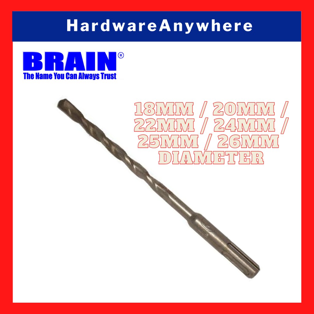 SDS+ Hammer Drill Bit [18mm to 26mm Diameter] for drilling anchor holes ...