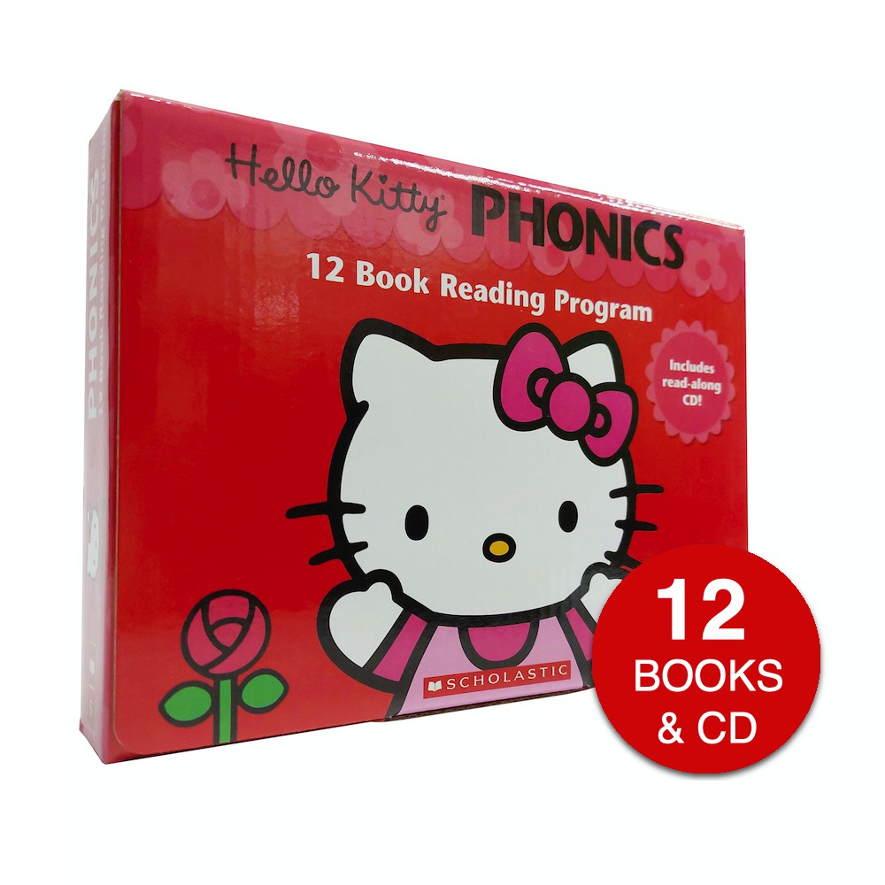 Hello Kitty Phonics Collection (12 books with CD) | Shopee Singapore