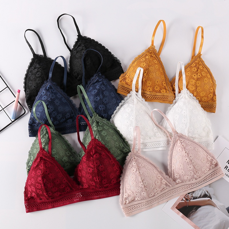 Sexy lace bra, beautiful back underwear, gather seamless women's ...
