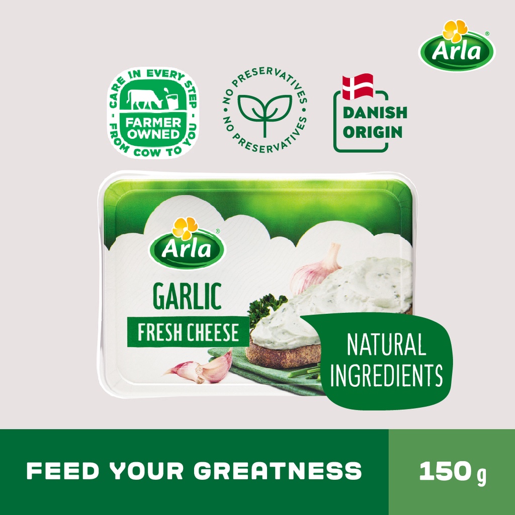 Arla Cream Cheese With Garlic & Herbs 150g | Shopee Singapore