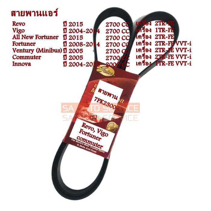 Belt Alternator/Fan/Aircond/Power Steering Toyota Revo Vigo All New ...