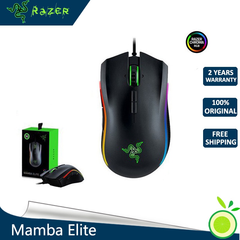 Original Razer Mamba Elite wired mouse 16000 DPI 5G laser sensor chroma ...