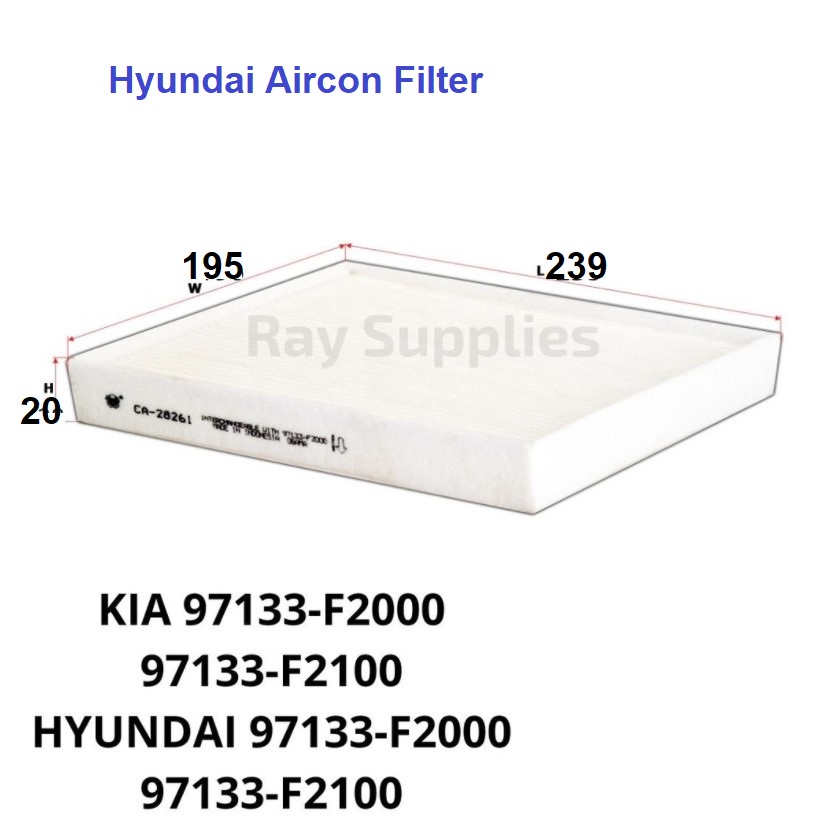 Hyundai Aircon Cabin Filter Hyundai Elantra/ Accent/Kia Forte | Shopee ...