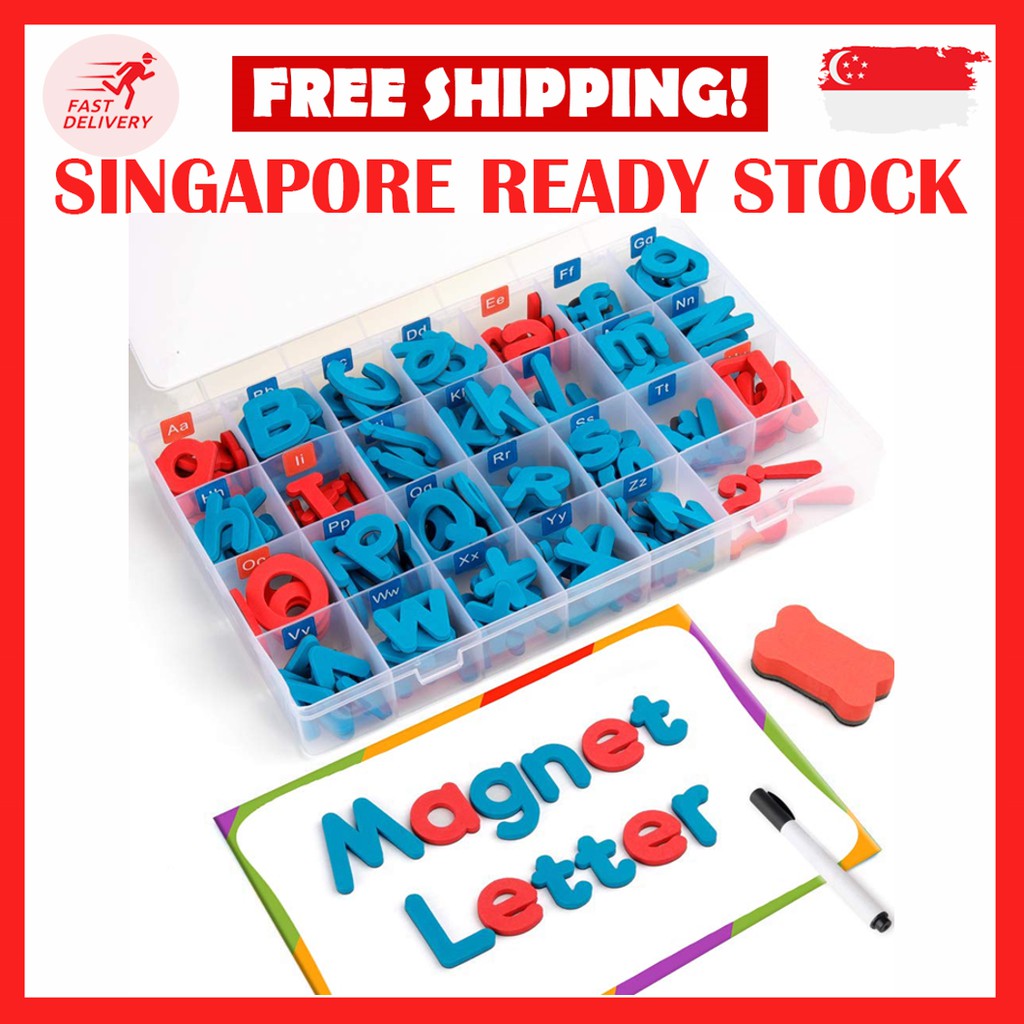 MAGNETIC ALPHABET LETTERS KIT FOR KIDS WITH BOARD EDUCATIONAL TOYS ...
