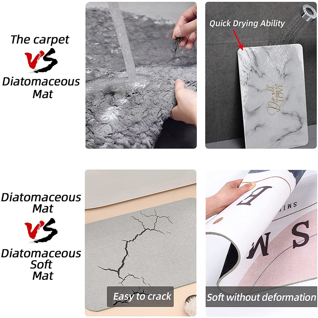 Diatomite Ultra Absorbent Mat l Anti-slip l Carpets | Shopee Singapore