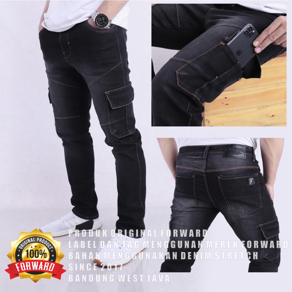 Forward System Cargo Pants Men Jeans Regular Loose fit Standard Denim ...