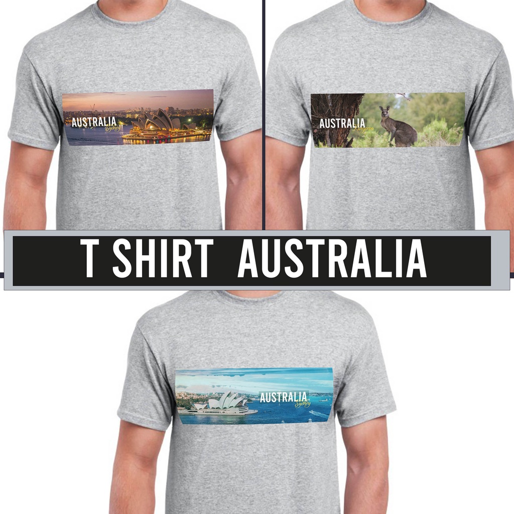 Sydney Opera House Cotton T-Shirt Souvenir Grey | Shopee Singapore