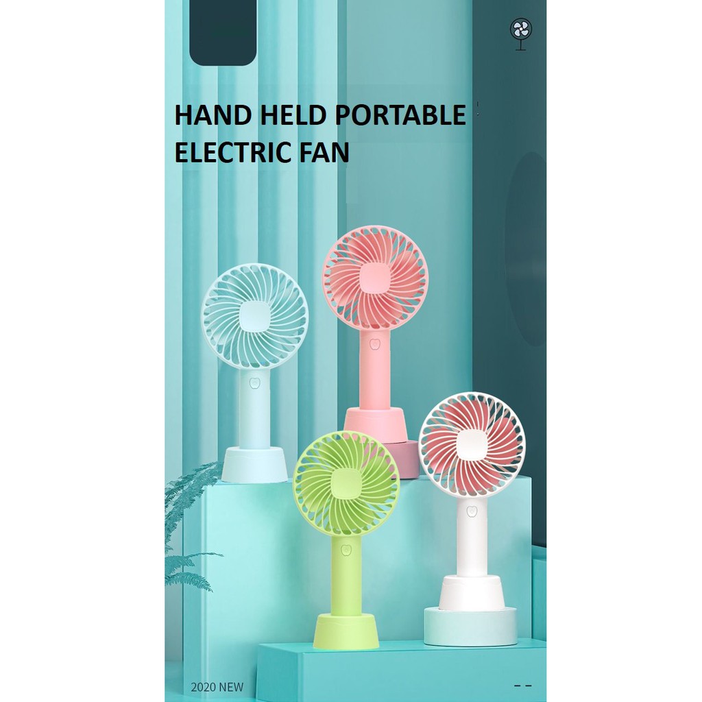 USB Fan Desktop Fan Table Handheld Portable Fan USB Rechargeable Desk ...