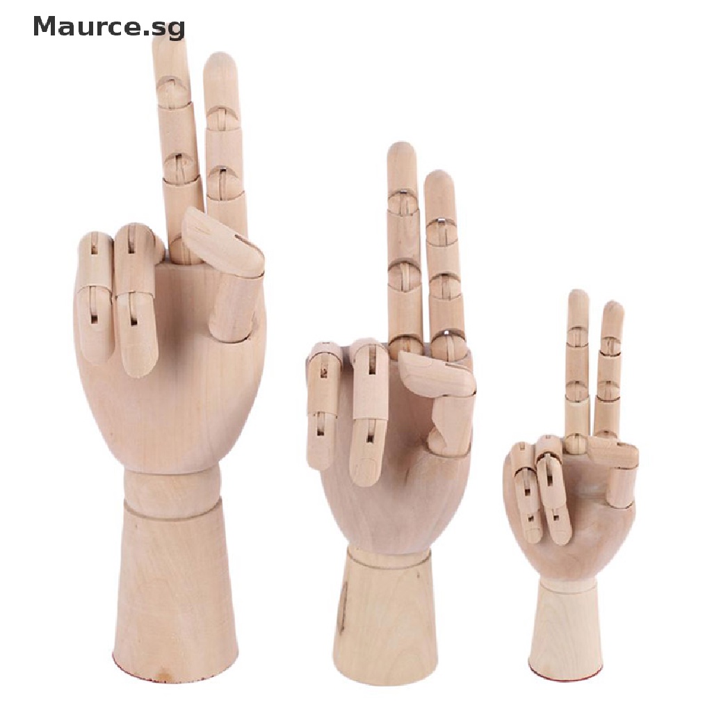Maurce 7/10/12* Wooden Hand Drawing Mannequin Hand Movable Limbs Human ...