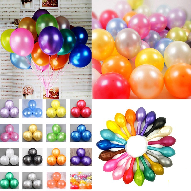 50pcs 12 inch Balloon Thicken Latex Balloon Wedding Birthday Decoration ...