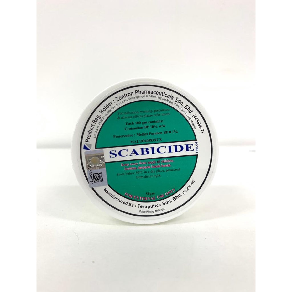 *EXP12/2022* SCABICIDE CREAM CROTAMITON 10% W/V 50G FOR TREATMENT OF ...