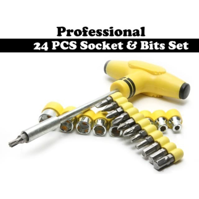 T Screwdriver/FIVE STAR 24PCS SOCKET & BIT SET/SOCKET Wrench ...