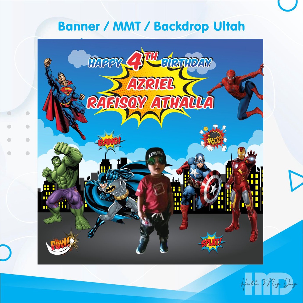 MMT Birthday Banner Backdrop Birthday Birthday Banner | Shopee Singapore