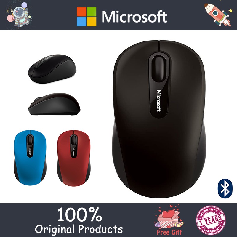 Microsoft 3600 wireless Bluetooth mouse, compact and portable Bluetooth ...