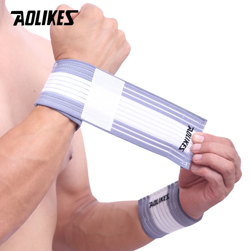 AOLIKES 1PCS Cotton Elastic Bandage Hand Sport Wristband Gym Support Wrist Brace Wrap carpal ...