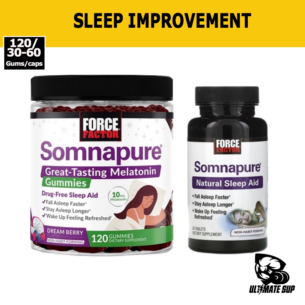 Force Factor, Somnapure Gummies & Somnapure, Melatonin, Sleep Aid, Sleep Supplement, Sleep Well ...