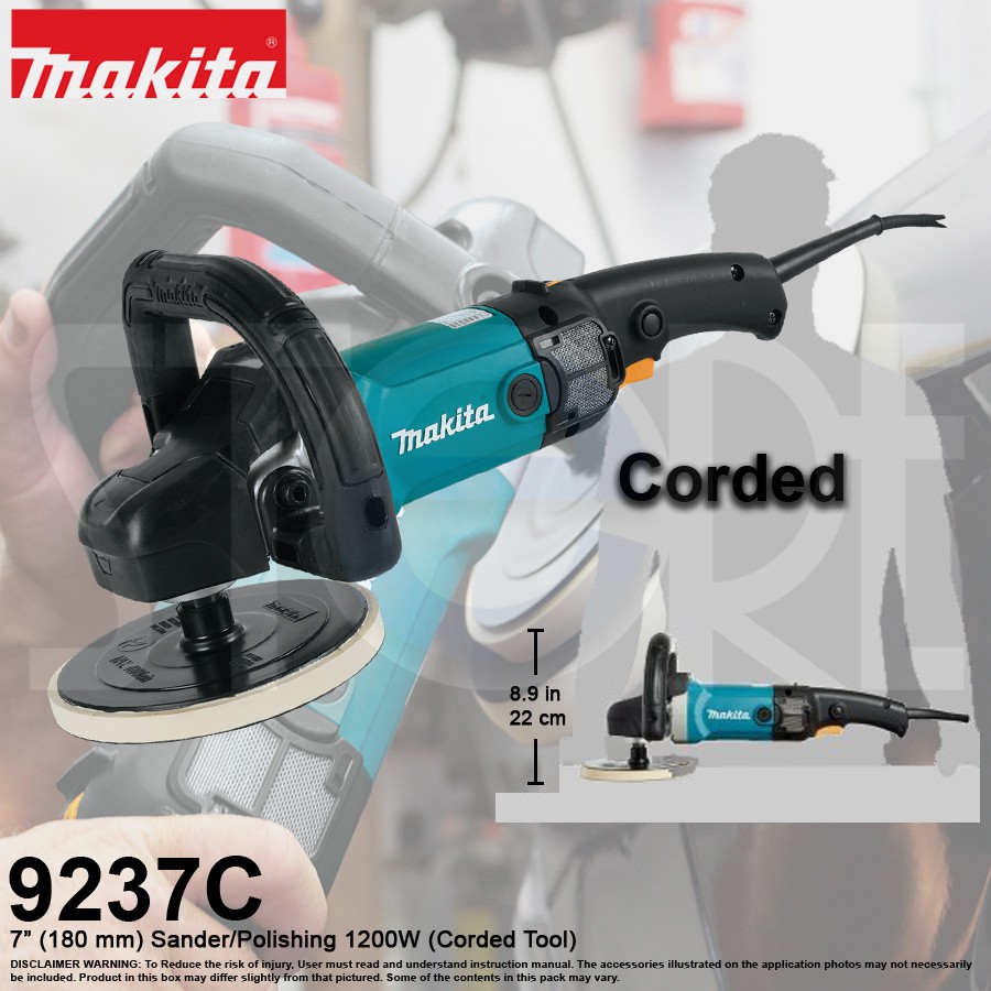 Makita 9237C 7” (180MM) Sander/Polishing 1200W | Shopee Singapore