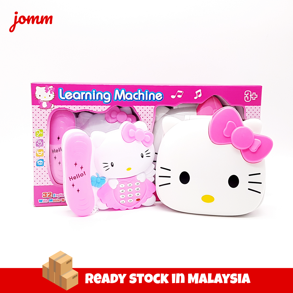 Jomm 2 in 1 Kids Toys Hello Kitty Learning Machine Musical Toy Mini ...