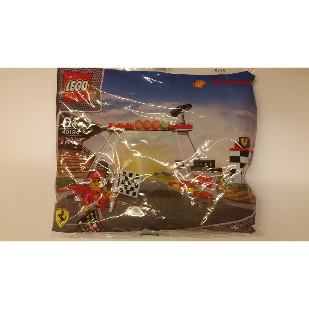 SHELL LEGO 40194 POLYBAG FINISH LINE AND PODIUM | Shopee Singapore