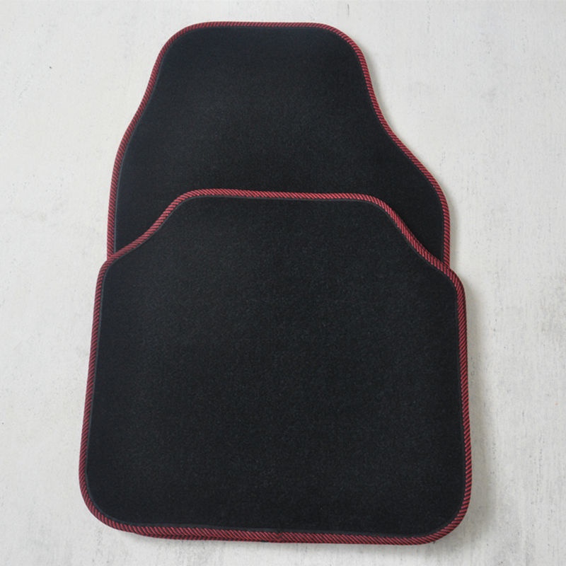 Suede Car Universal Foot Pad Carpet Mats Non-Slip Foot Mat Flame ...