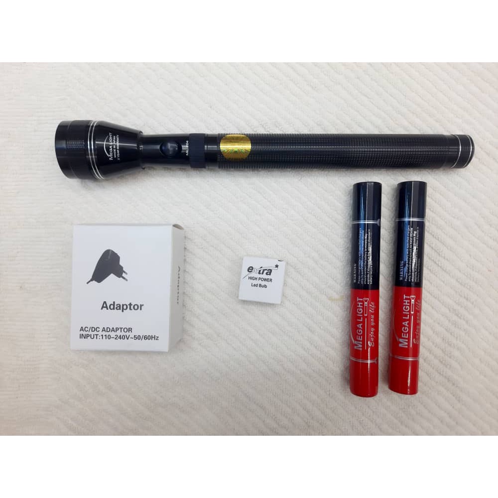JAPAN MEGA LIGHT ML 503 JAPAN 2 YEAR WARRANTY TORCHCLIGHT WITH FREE ...