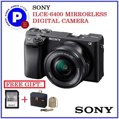 SONY ILCE-6400 MIRRORLESS DIGITAL CAMERA ( FREE SF-E64 SD CARD + CAMERA ...