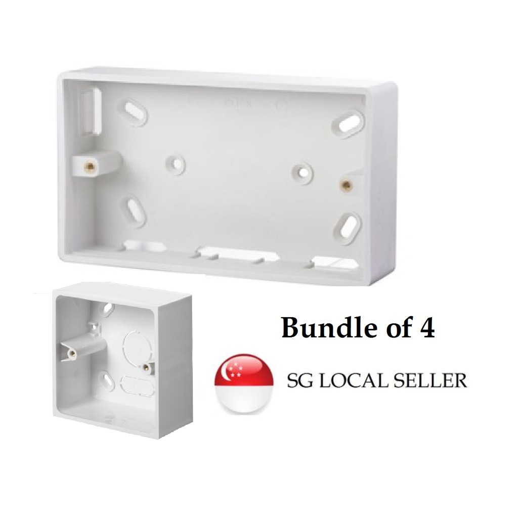 [Bundle Set] 2Gang 1Gang Switch Socket Surface Mounting Box Standard ...