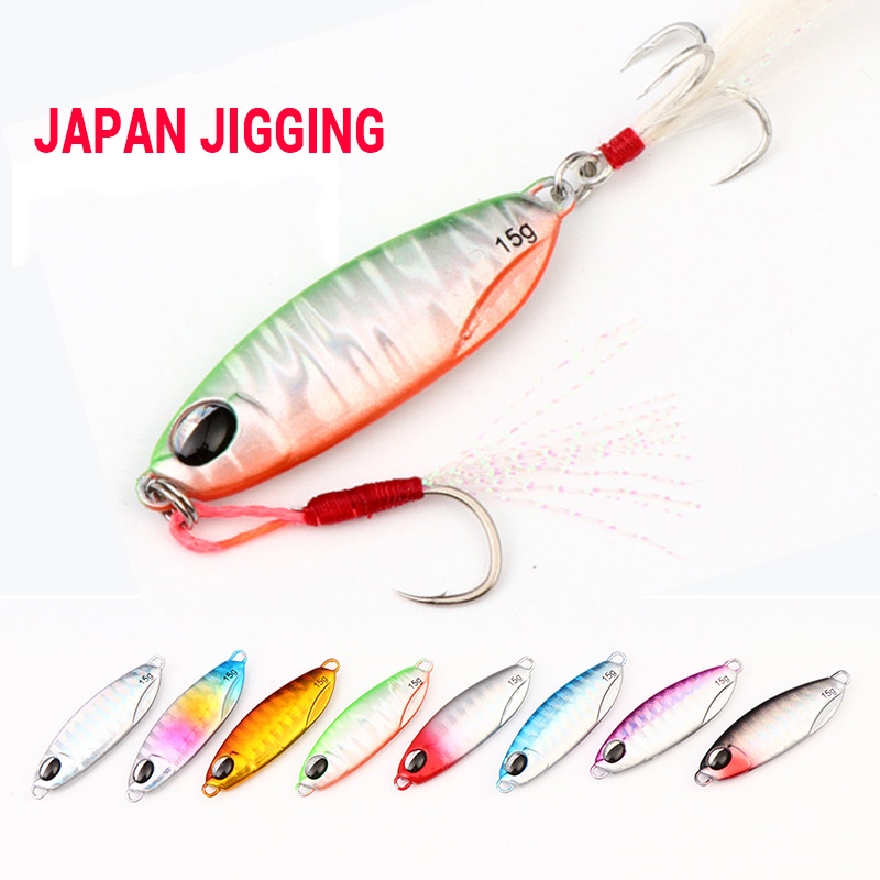 New JAPAN Metal Cast Jig Spoon 10G15G20G25G Shore Casting Jigging Lead ...