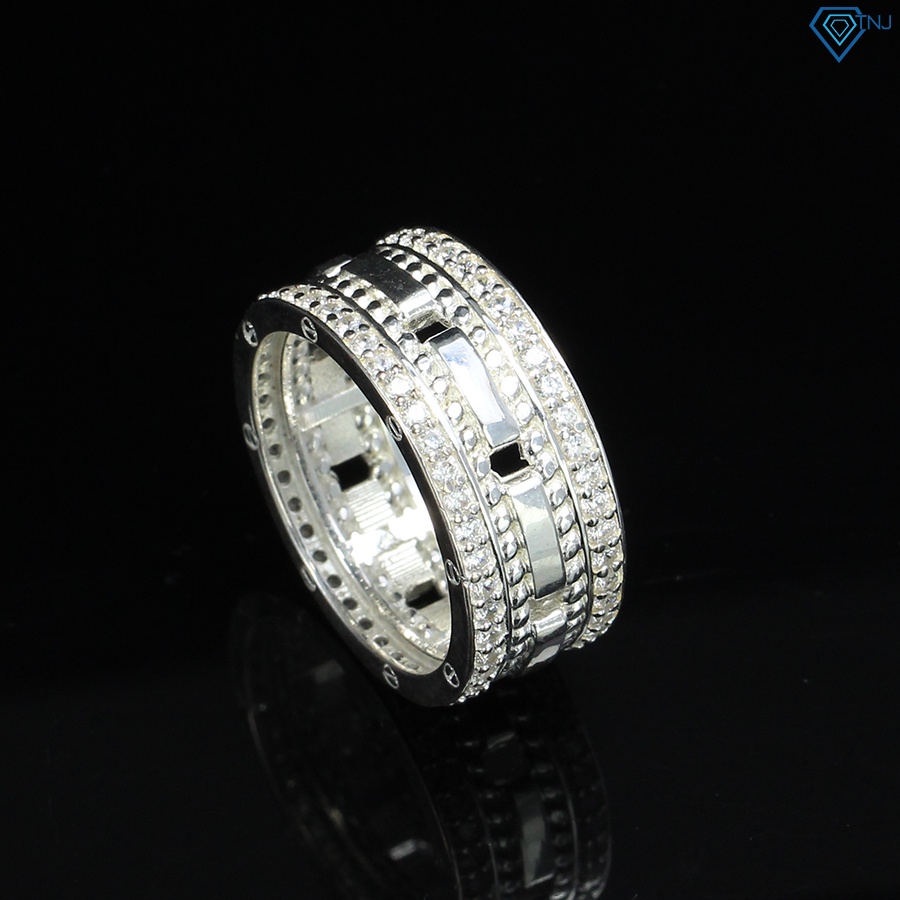 Real silver ring for men wearing thumb with beautiful stones NNA0186 ...